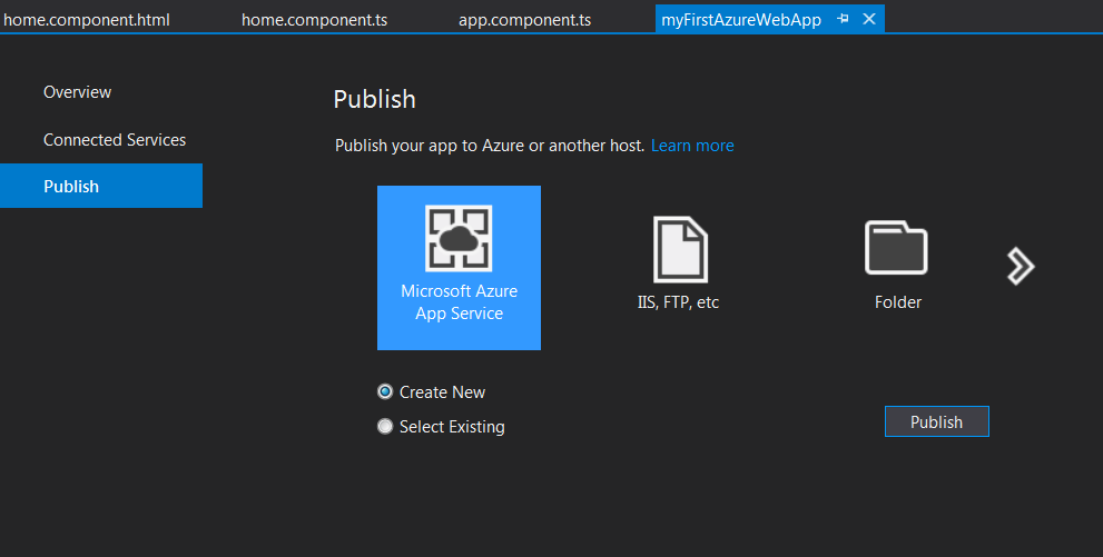 Build Angular App with .Net Core 2.0 Template(VS 2017) + deploy on Azure: Step by step guide ...